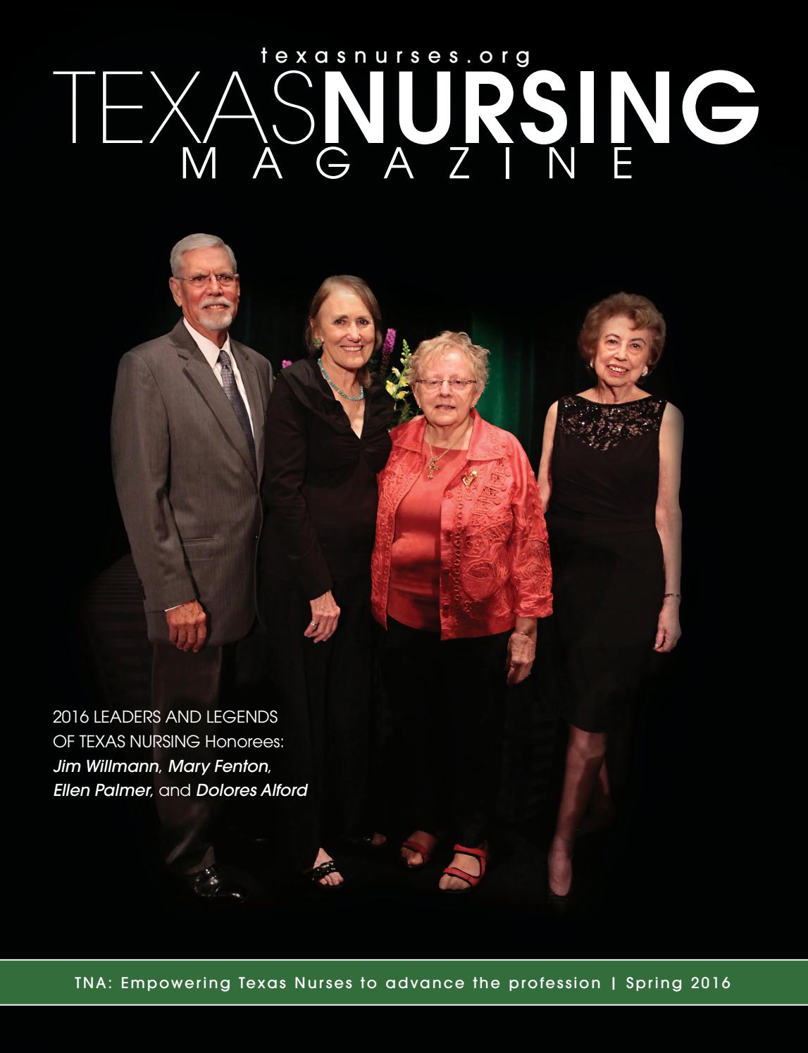 Texas Nursing Magazine - Spring 2016 by Texas Nurses Association - Issuu
