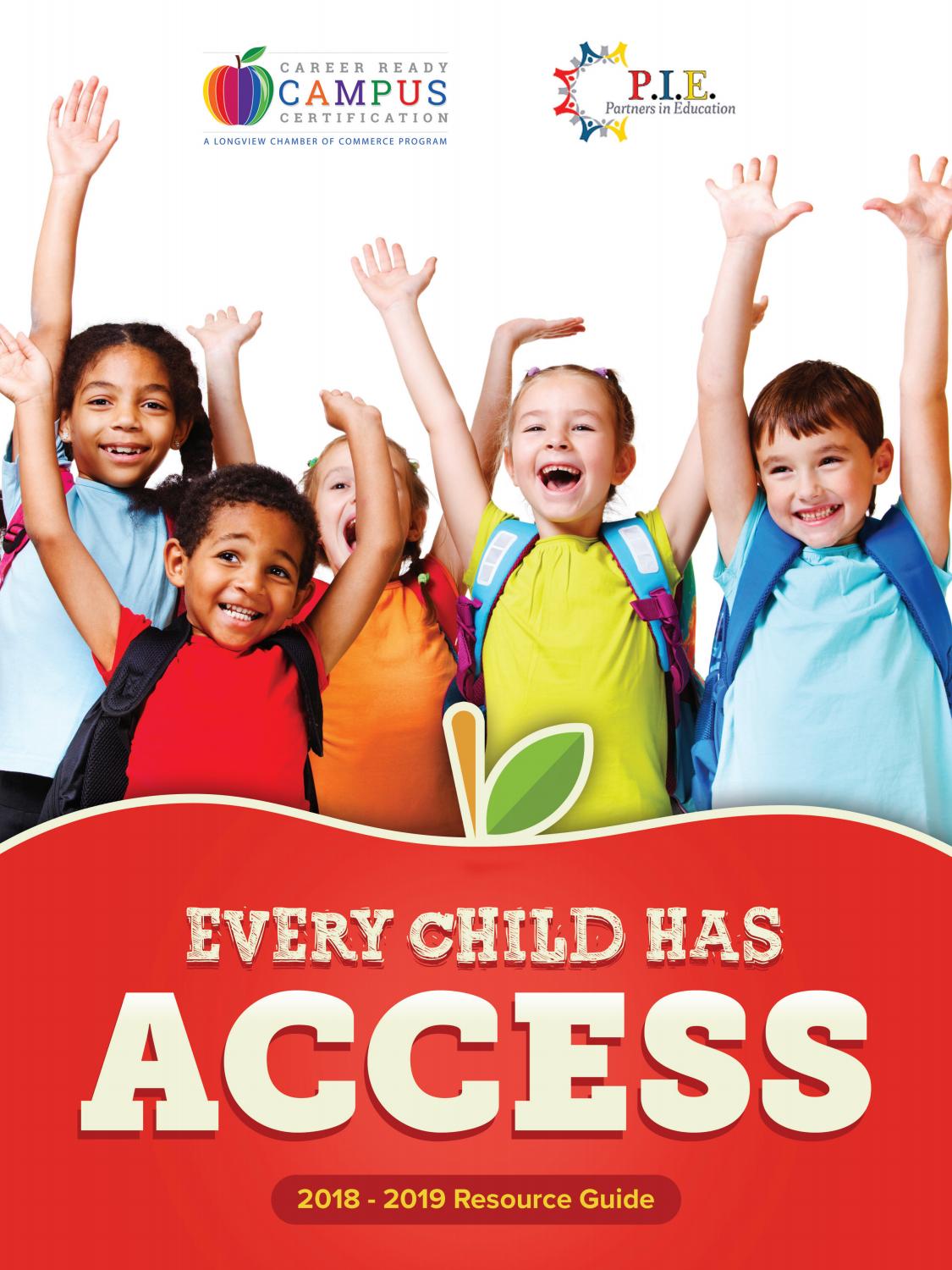 Every Child Has Access, 2018-2019 Resource Guide by Longview Chamber of ...