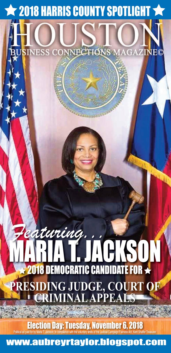 Judge Maria T. Jackson Spotlight -- Ground Game Edition by Aubrey R ...