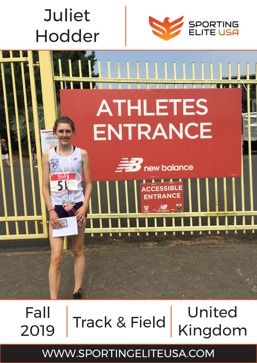 Juliet Hodder Sporting CV by Sporting Elite USA - Issuu