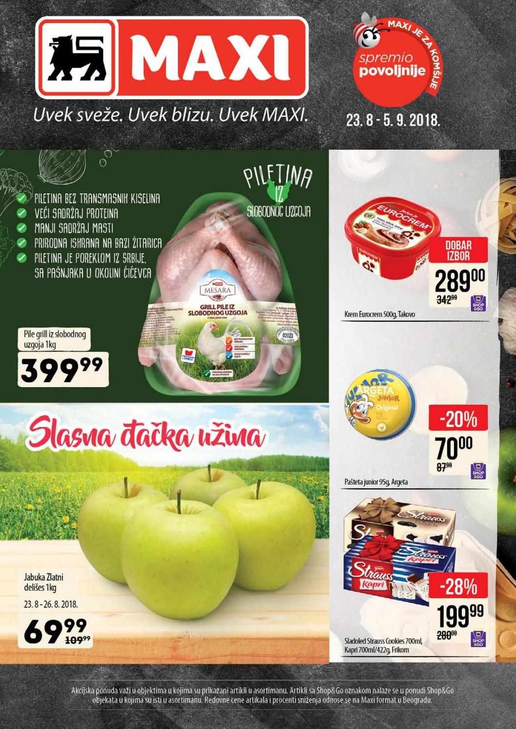 Maxi katalog supermarketa od 23.08.-05.09.2018 by Catalog.rs - Issuu