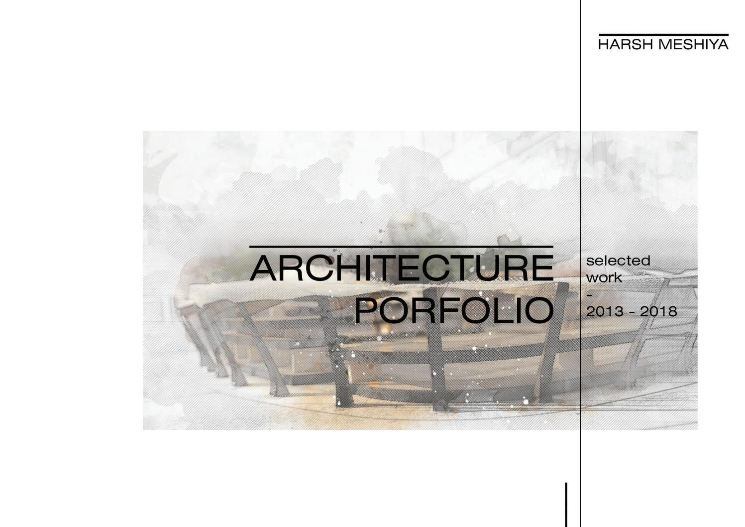 harsh meshiya architecture portfolio by Harsh Meshiya - Issuu