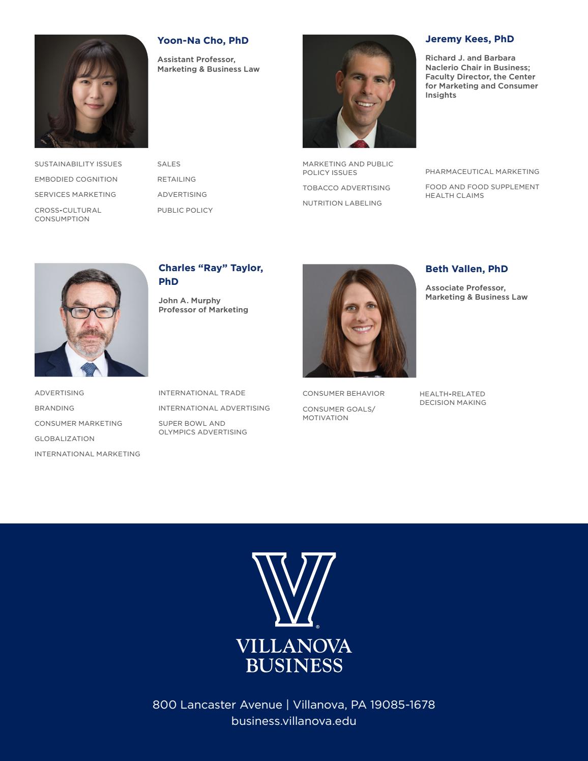VSB Faculty Expertise Guide by Villanova School of Business - Issuu