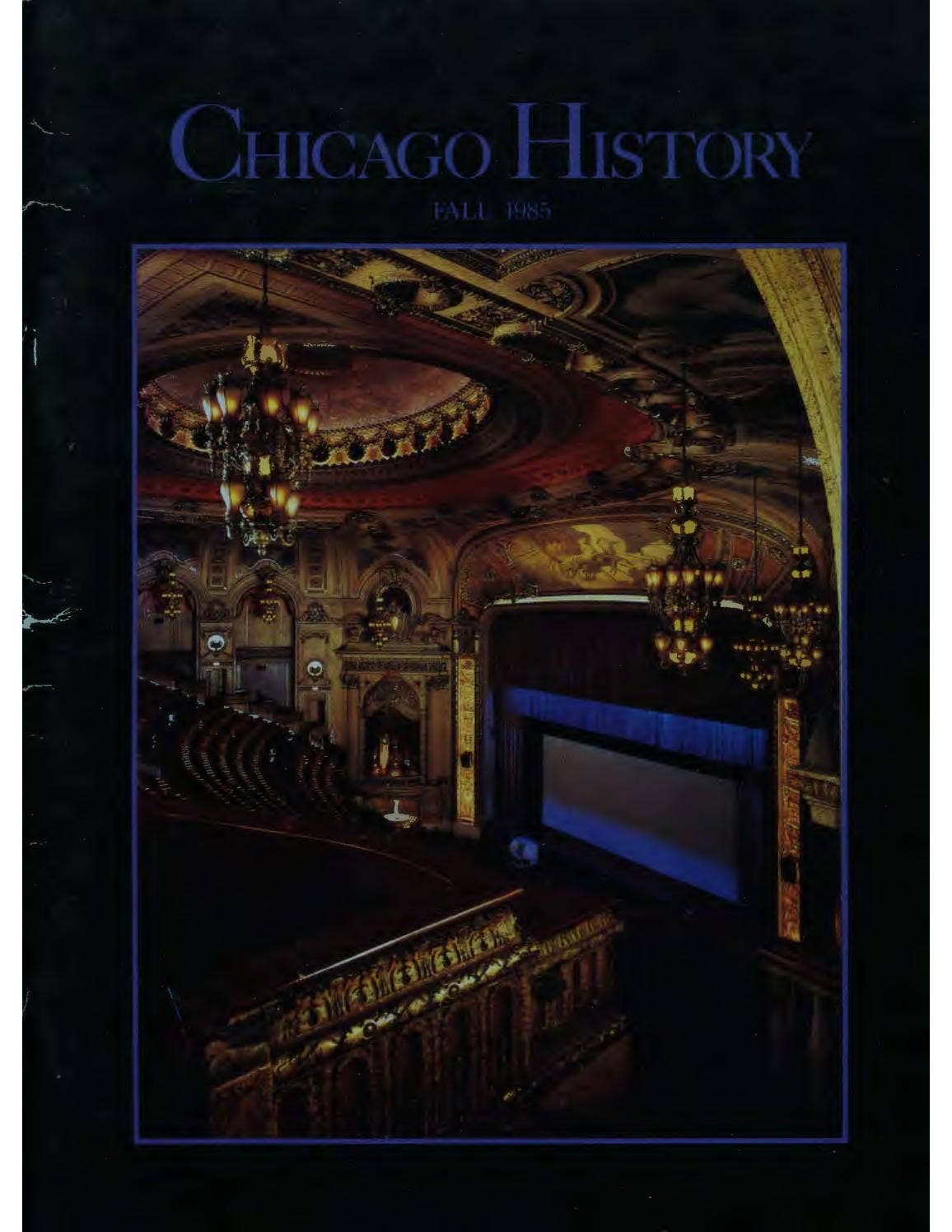 Chicago History | Fall 1985 by Chicago History Museum - Issuu