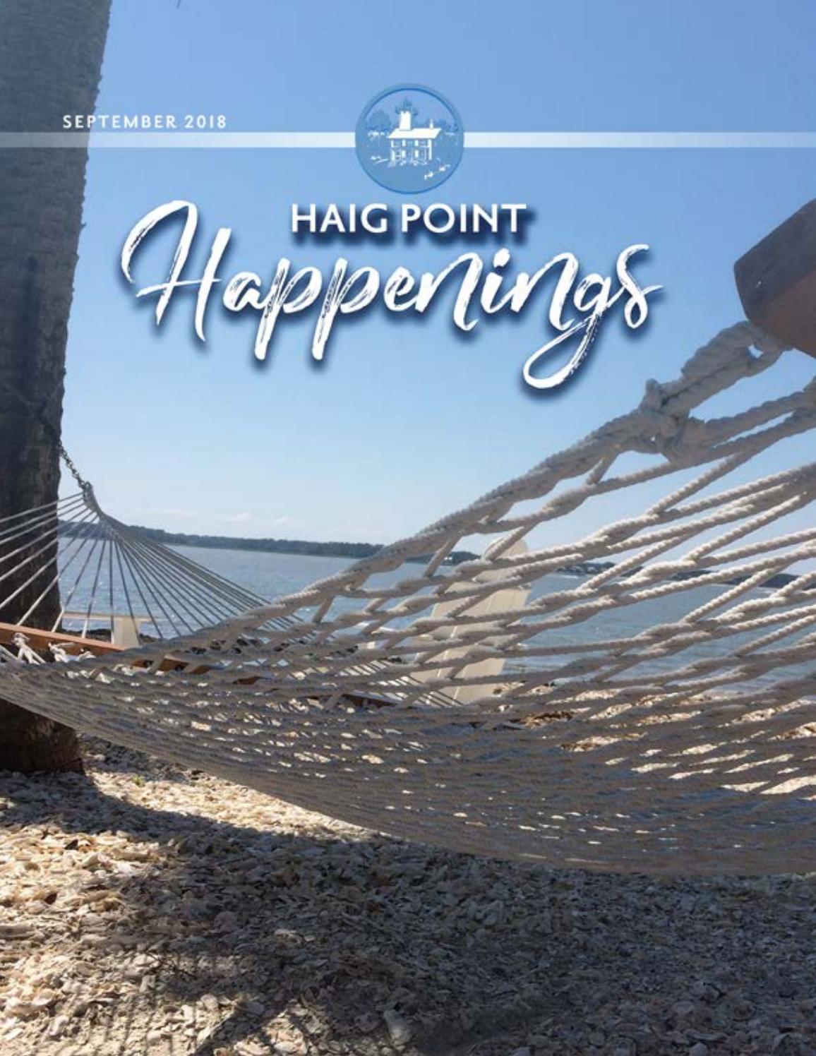September 2018 Happenings by Haig Point Club and Community Association ...
