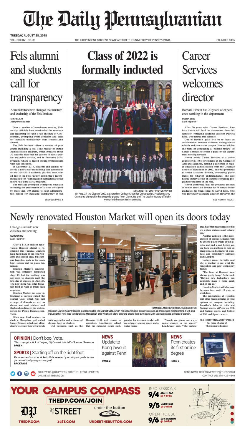 August 28, 2018 by The Daily Pennsylvanian - Issuu