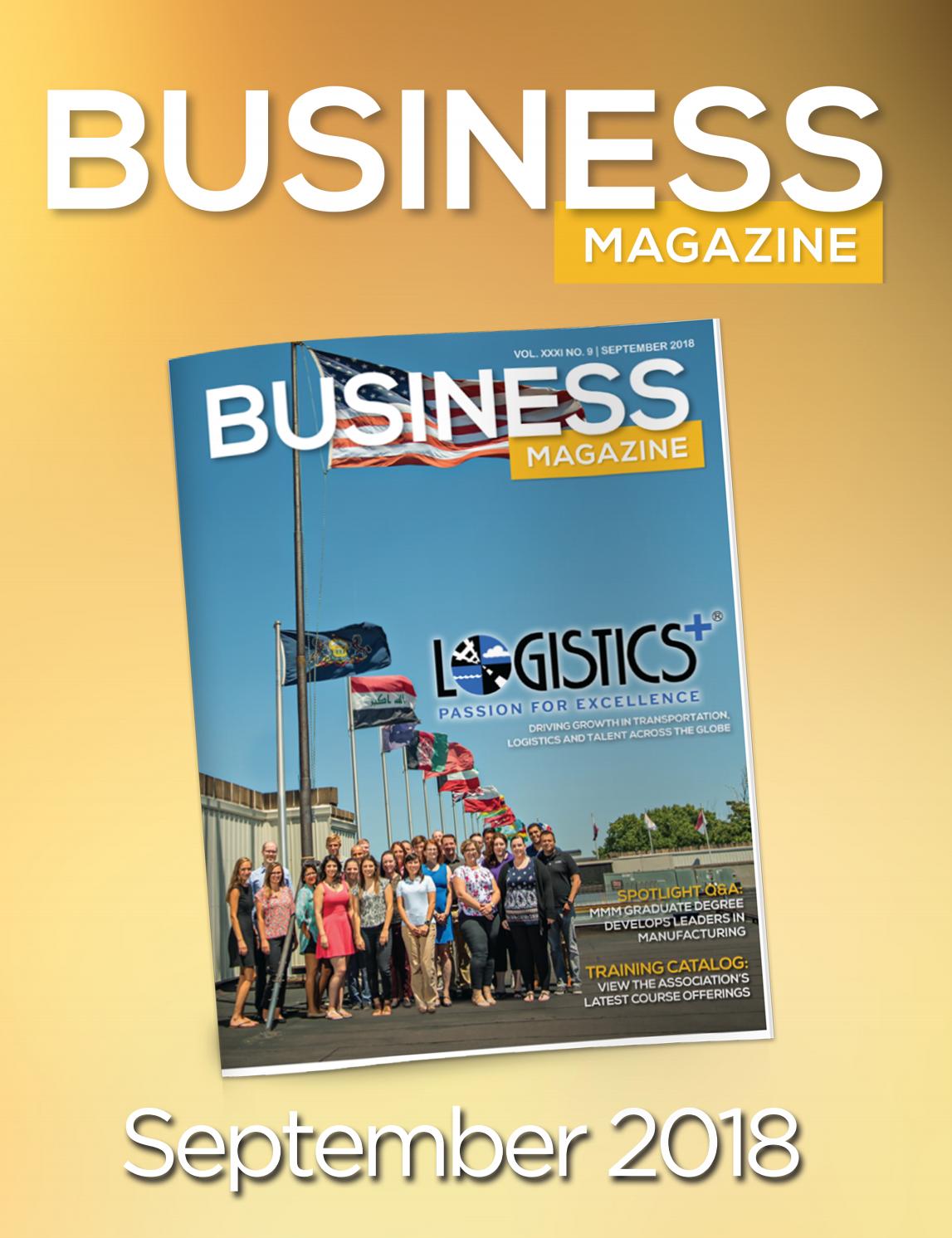 September 2018 Business Magazine by MBA Business Magazine - Issuu