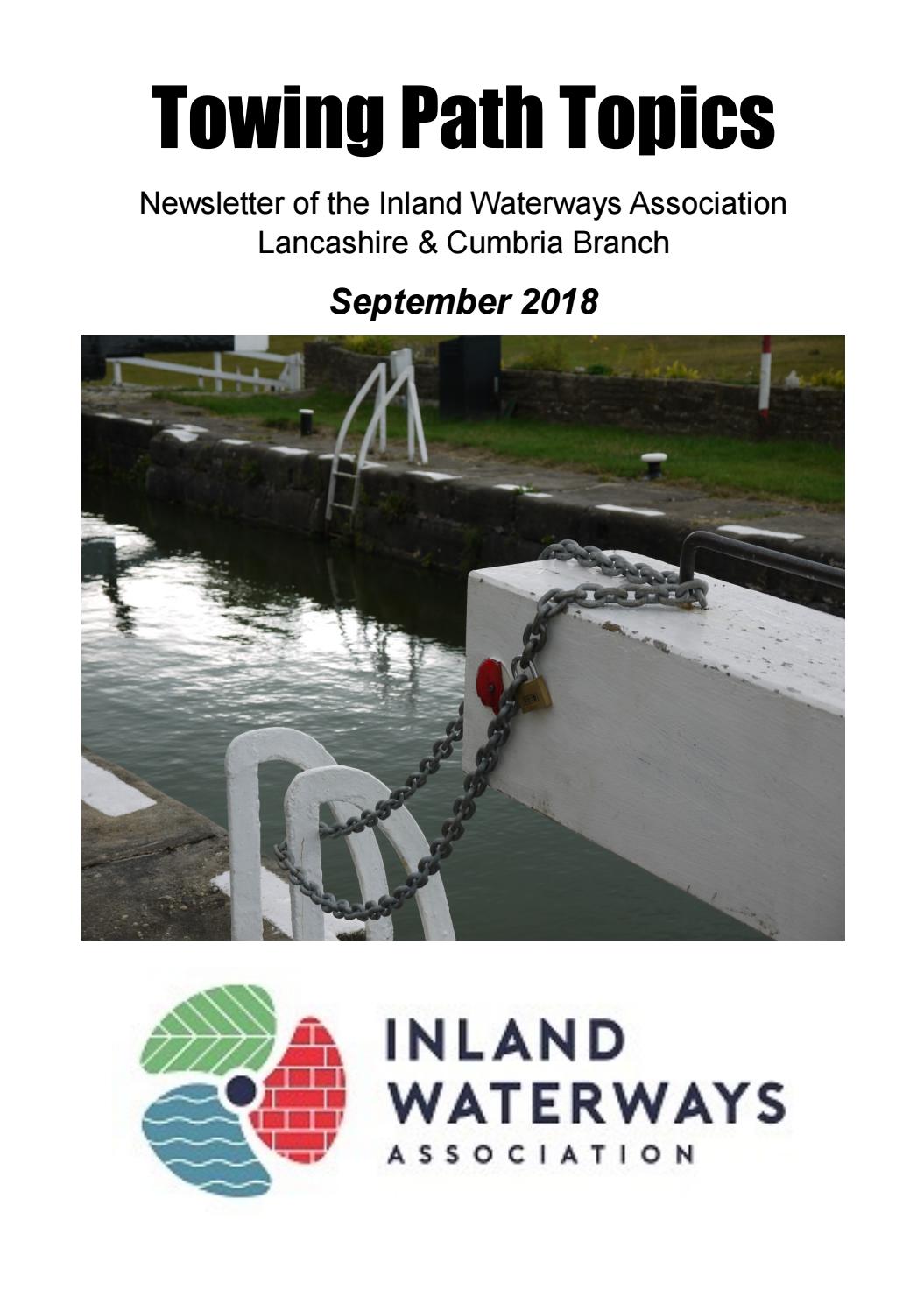 Towing Path Topics, Lancs & Cumbria, September 2018 by The Inland ...