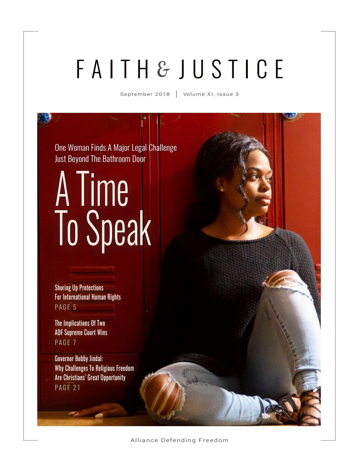 A Time to Speak by Faith & Justice - Issuu