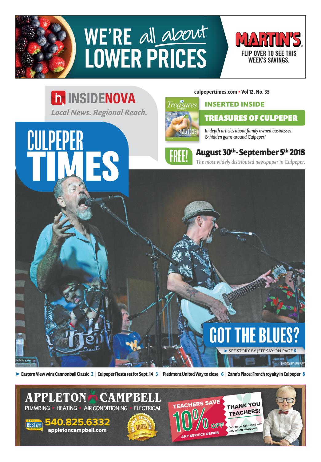 Culpeper Times - Aug. 30, 2018 by InsideNoVa - Issuu