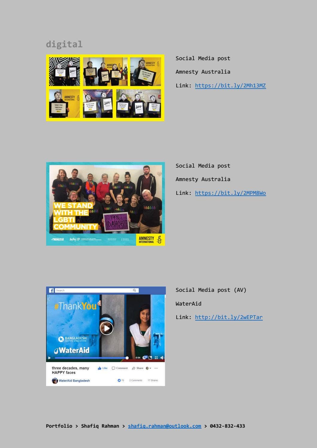 Portfolio of Shafiq Rahman by Shafiq Rahman - Issuu