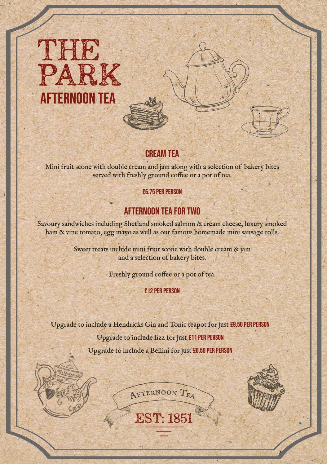 Afternoon Tea Menu by Peebles Hydro - Issuu