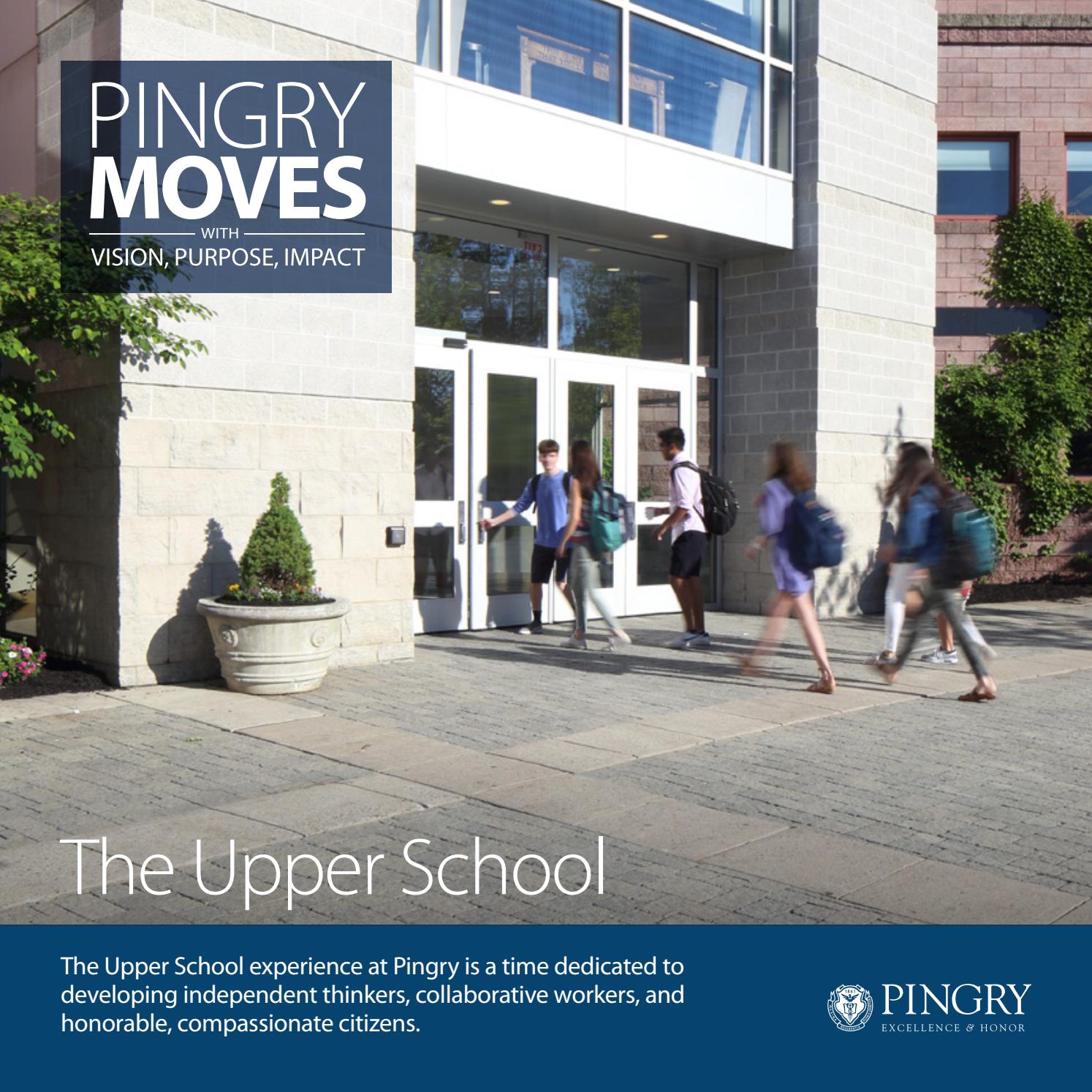 The Upper School by The Pingry School - Issuu