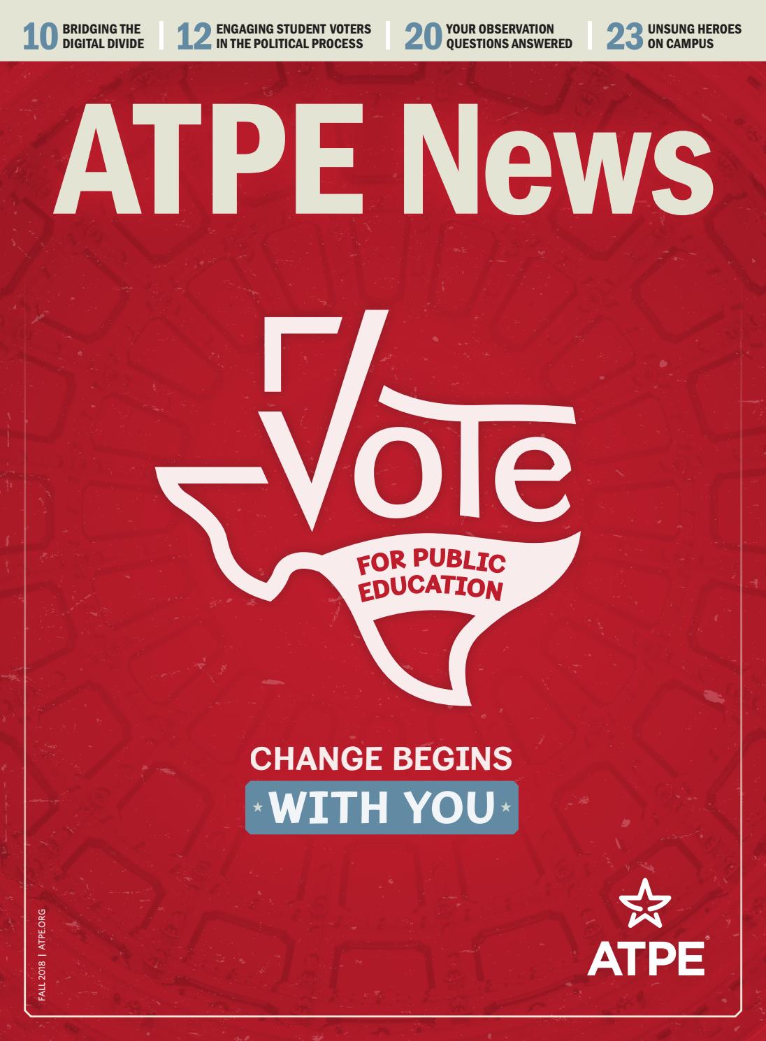 Fall 2018 ATPE News by Association of Texas Professional Educators - Issuu