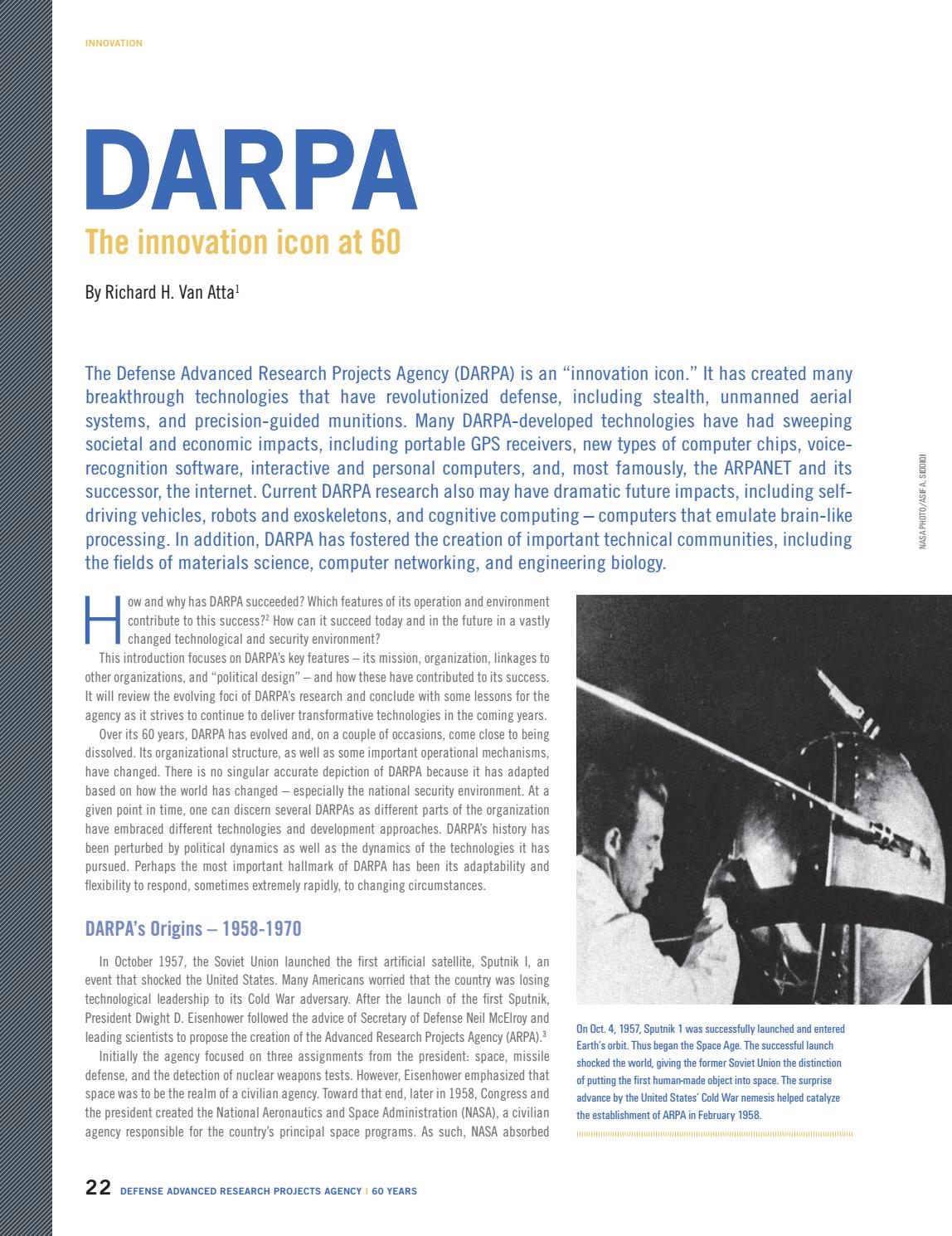 DARPA: Defense Advanced Research Projects Agency 1958-2018 by Faircount ...