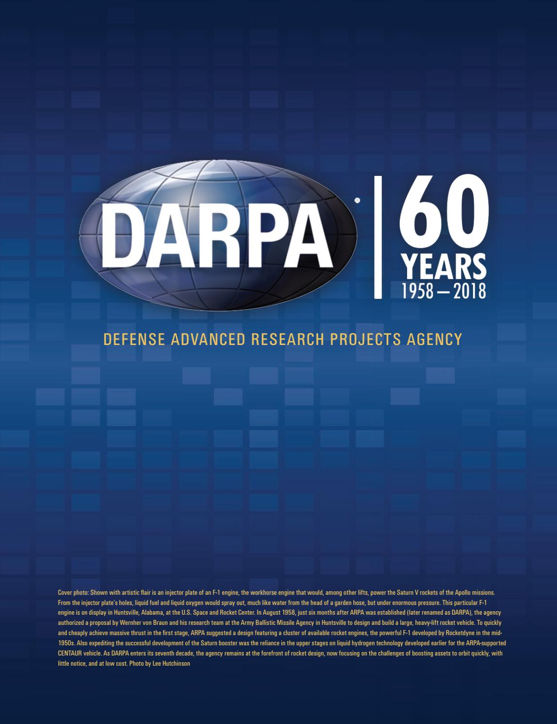 DARPA: Defense Advanced Research Projects Agency 1958-2018 by Faircount ...