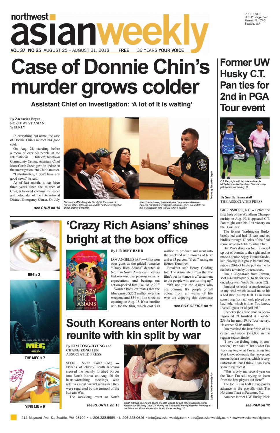 VOL 37 NO 35 | AUGUST 25 – AUGUST 31, 2018 by Northwest Asian Weekly ...