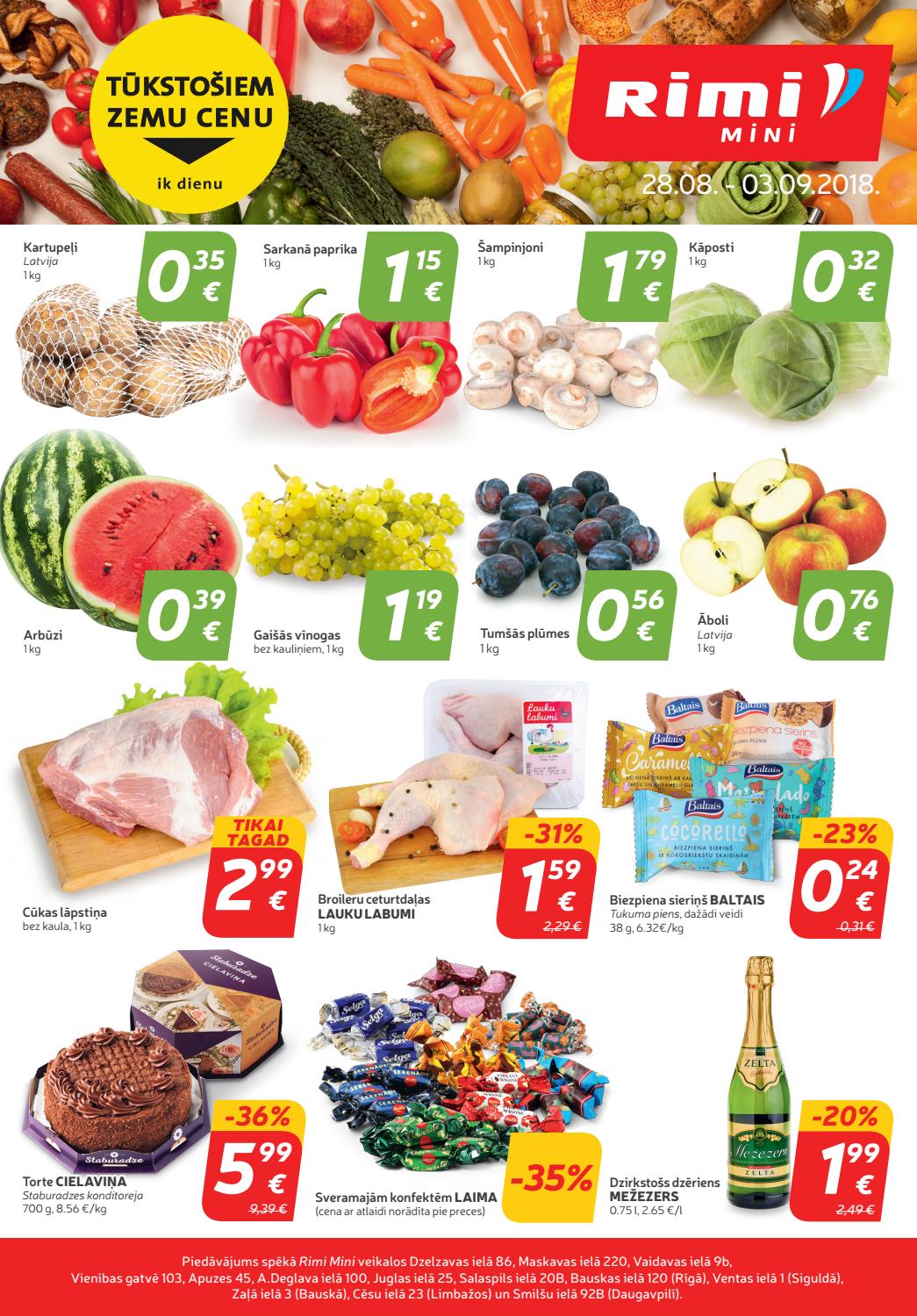 Mini Rimi piedāvājums 28.08.-03.09.2018. by Rimi - Issuu