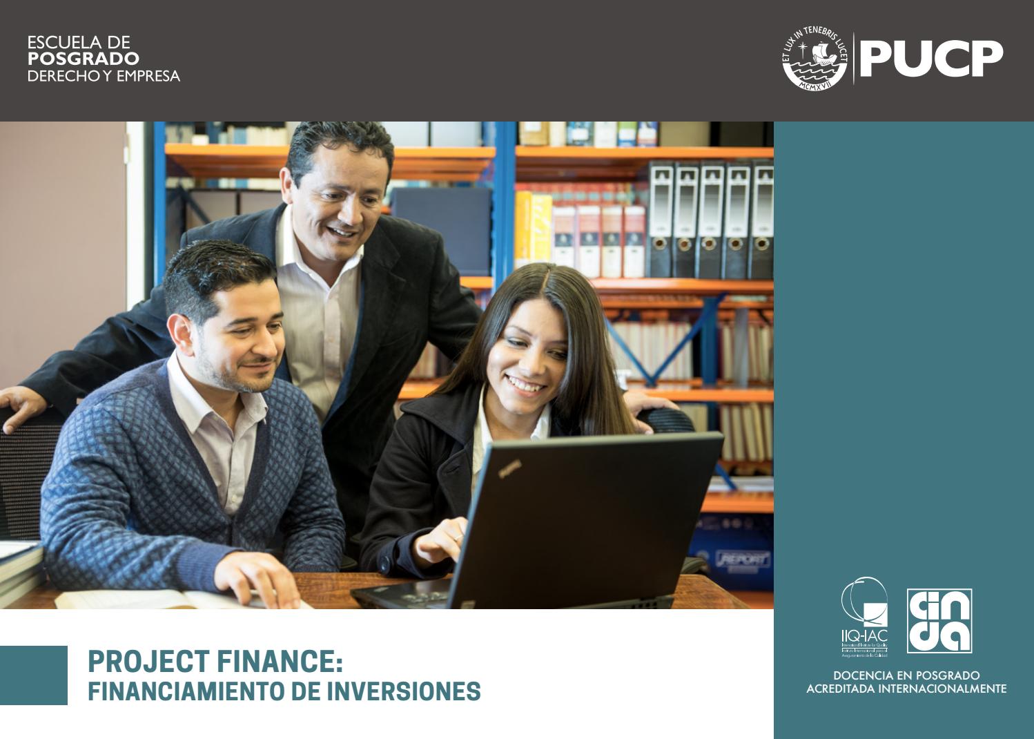 Curso|PROJECT FINANCE: FINANCIAMIENTO DE INVERSIONES by Derecho y ...