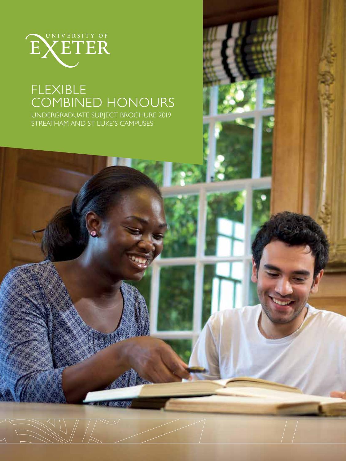 Flexible Combined Honours (Exeter Campuses) 2019 by University of ...