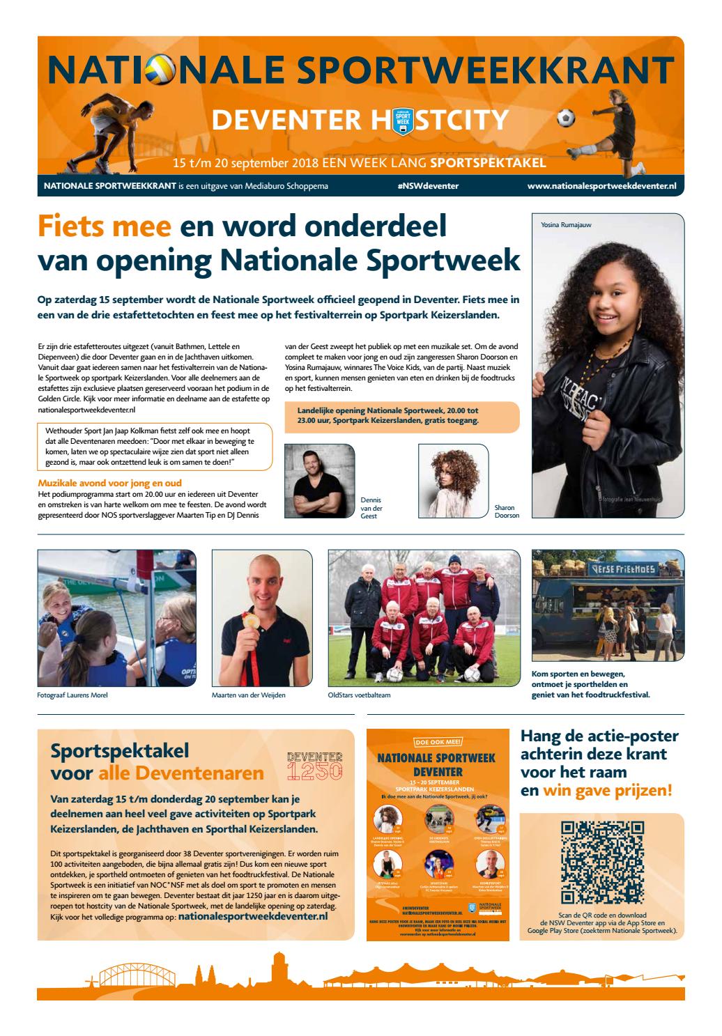Sportweek krant 2018 by Mediaburo Schoppema - Issuu