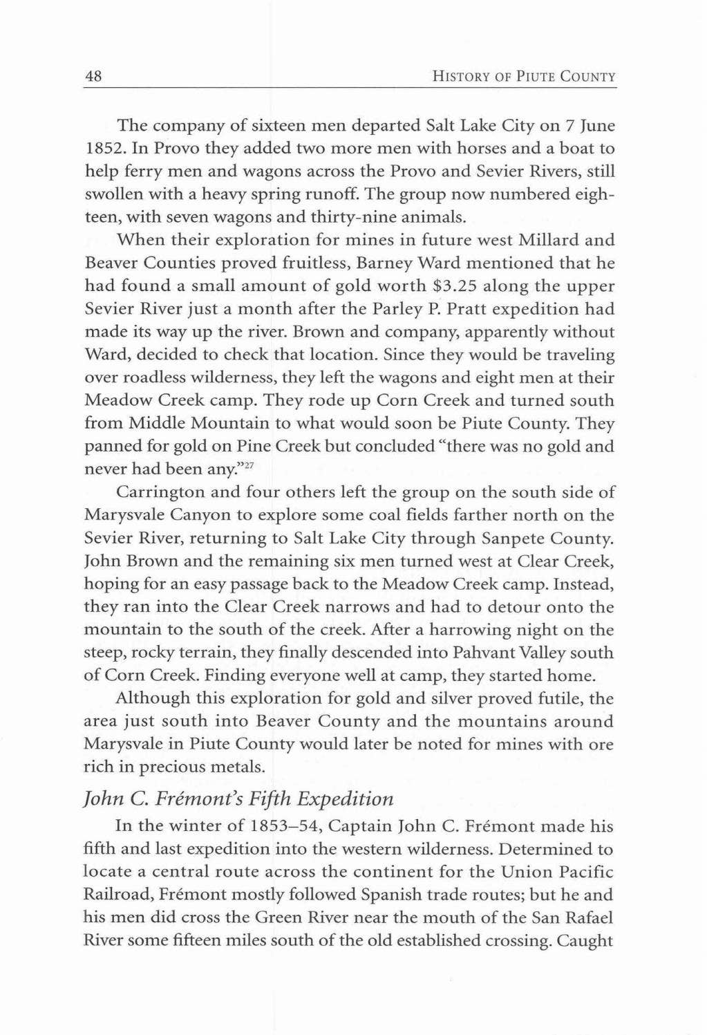 Utah Centennial County History Series - Piute County 1999 by Utah ...