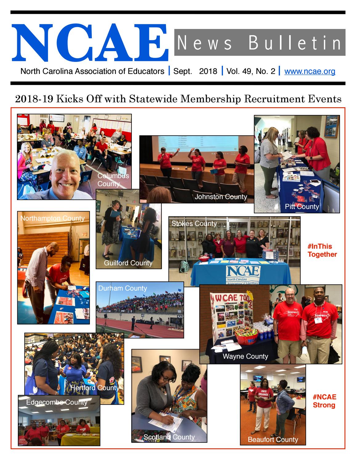 NCAE News Bulletin September 2018 by NCAE - Issuu