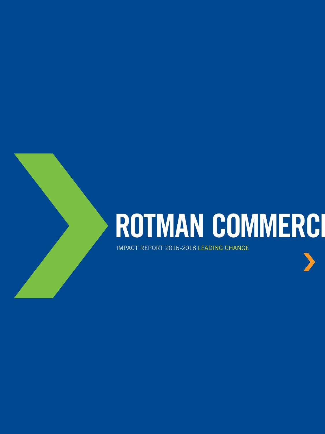 Leading Change: Rotman Commerce Impact Report 2016-18 by Rotman ...