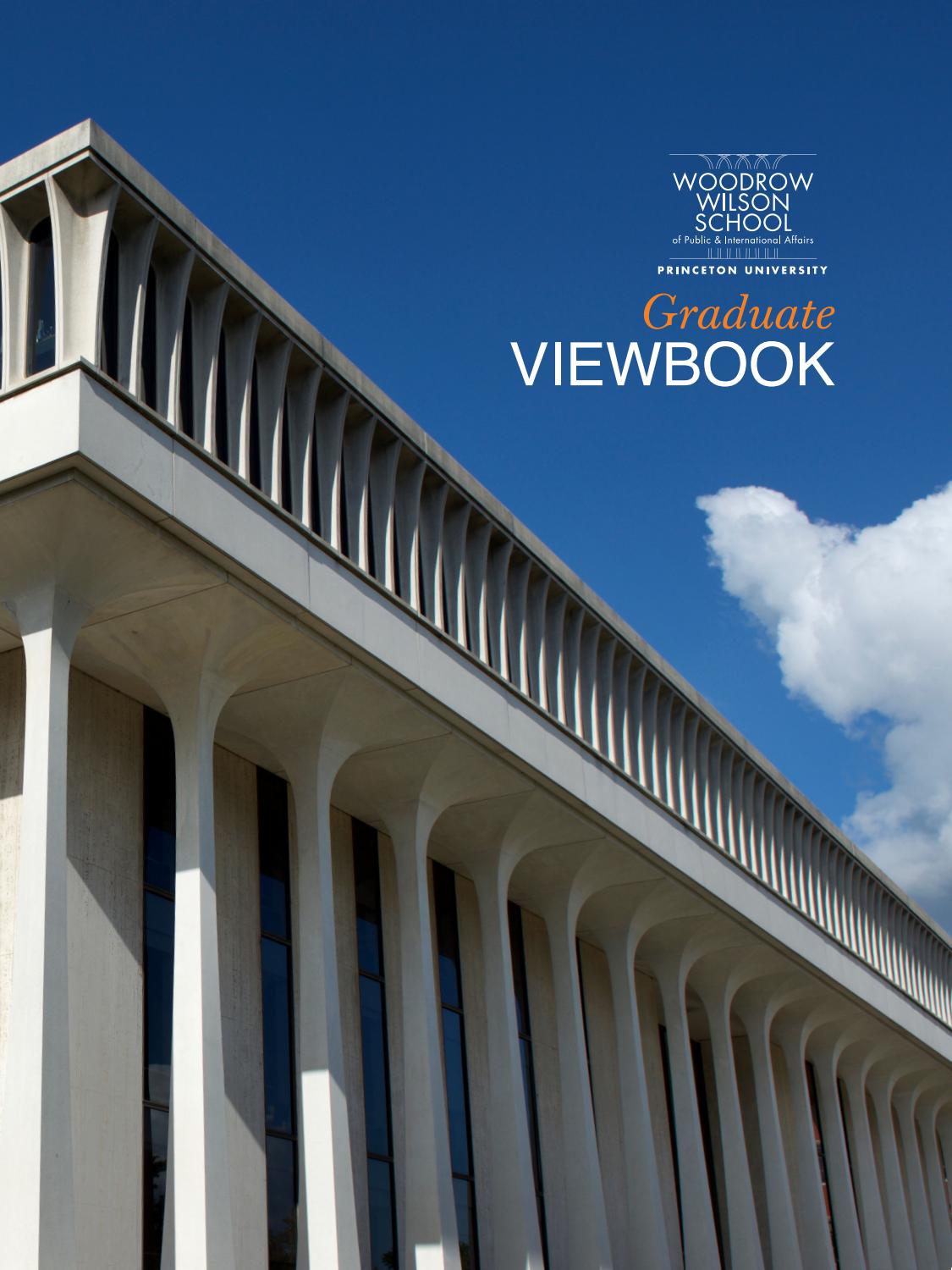 WWS Graduate Viewbook 2018 by Princeton School of Public and ...