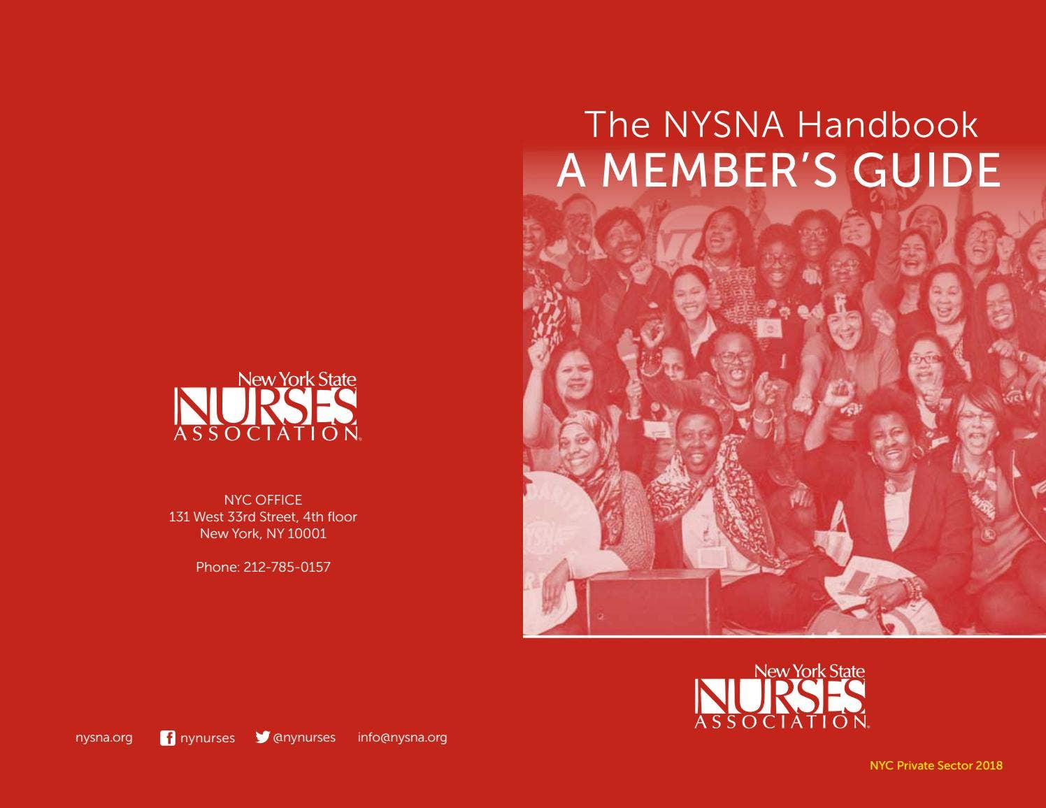 The NYSNA Handbook: A Member's Guide [Private] by New York State Nurses ...