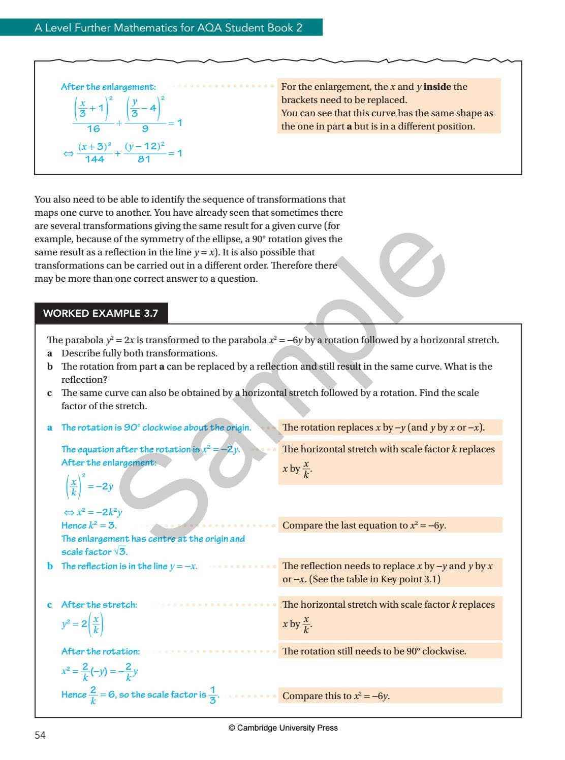 Preview A Level Further Mathematics for AQA Student Book 2 by Cambridge ...
