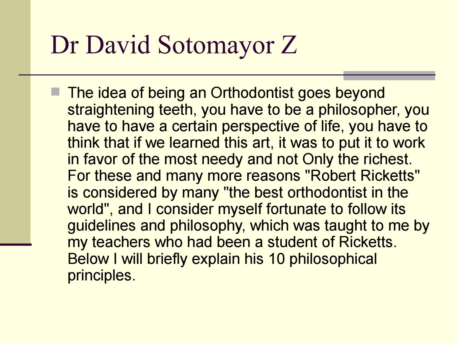 10 Principles of therapy bioprogressive of Ricketts by David Sotomayor ...