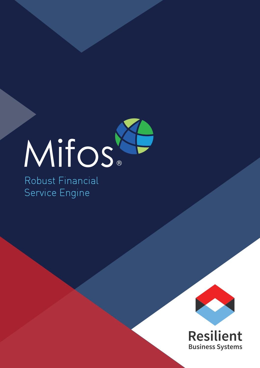 Mifos x Resilient Financial Service Engine by Lynch Atong' - Issuu
