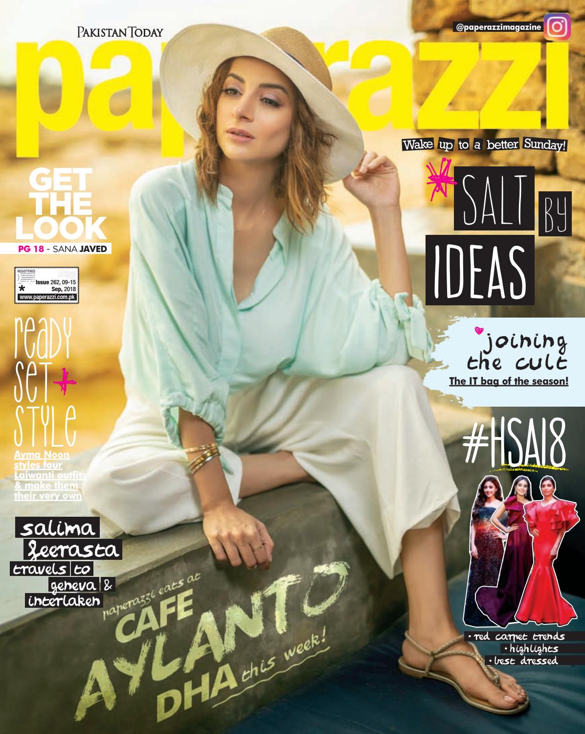 Pakistan Today Paperazzi Issue 262 Cover 1 Ideas Sep 9th, 2018 by ...
