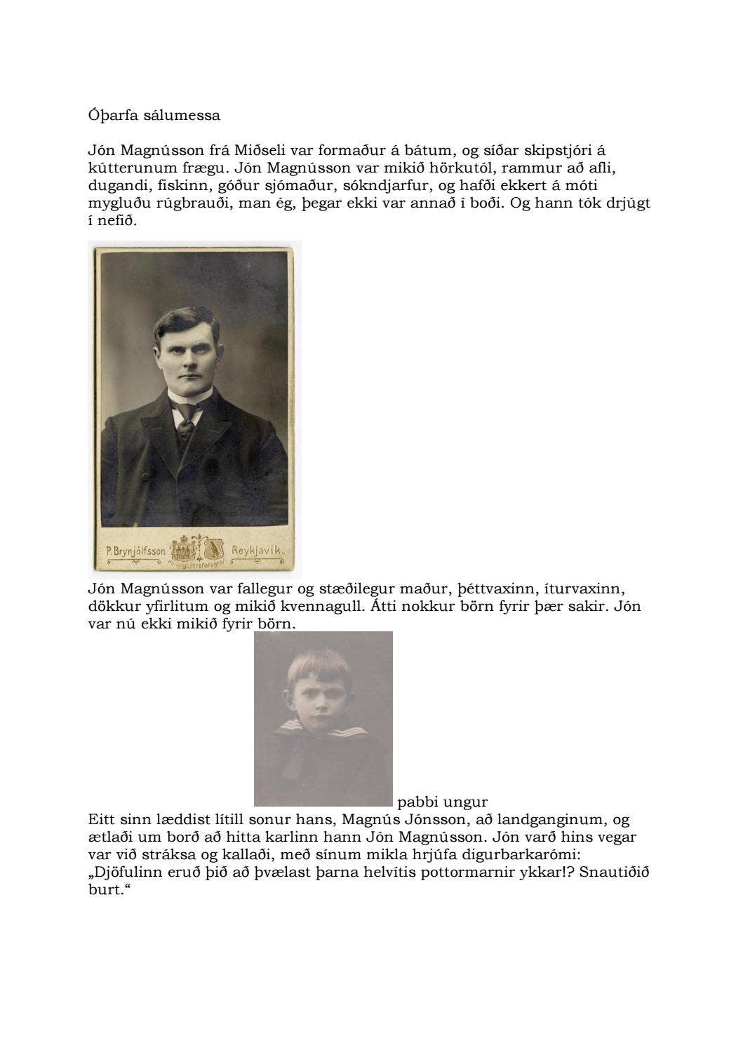 Jón Magnússon by Geimveran TAK - Issuu