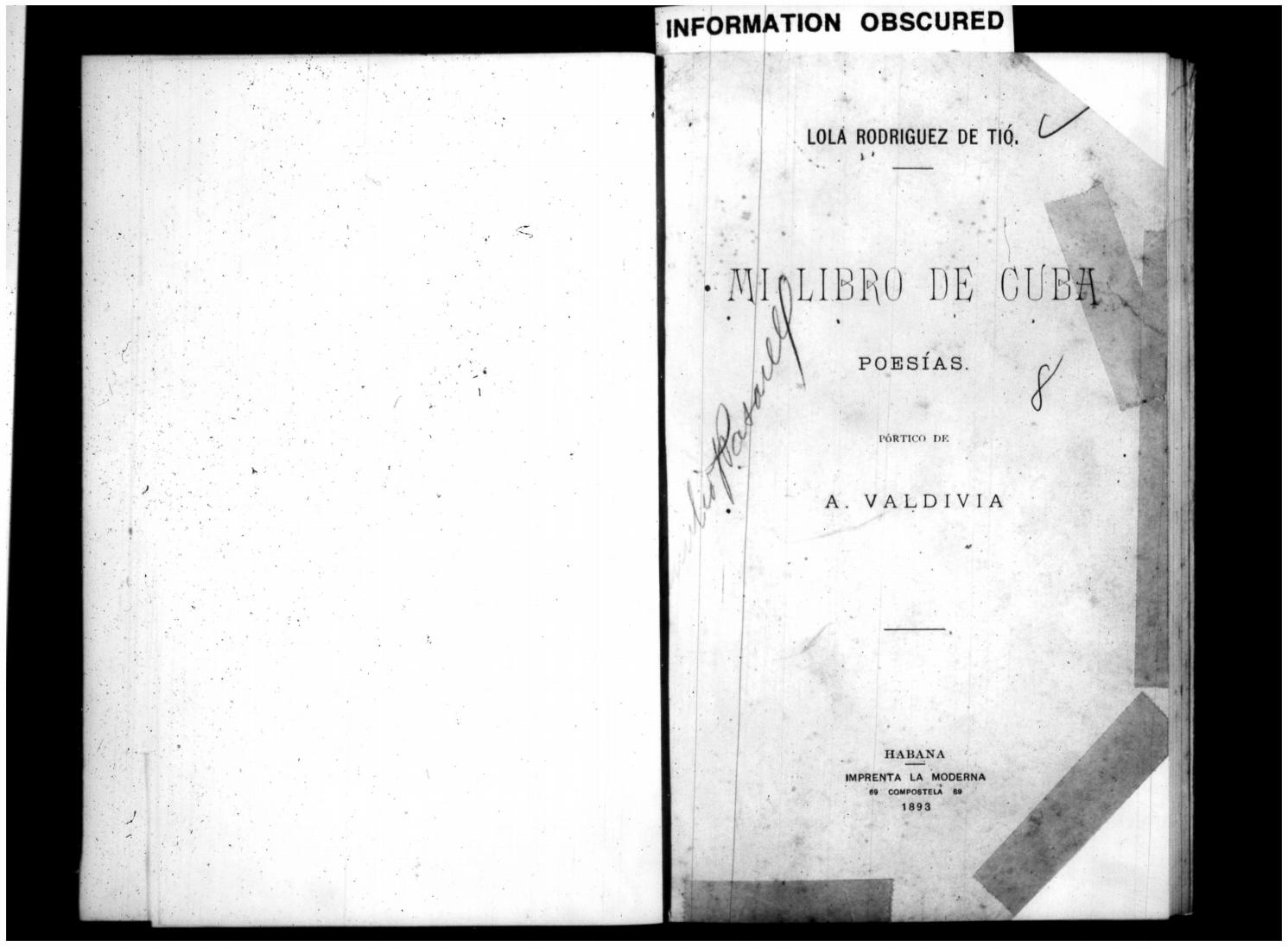 Mi libro de Cuba, Poesías (1893) by La Colección Puertorriqueña - Issuu