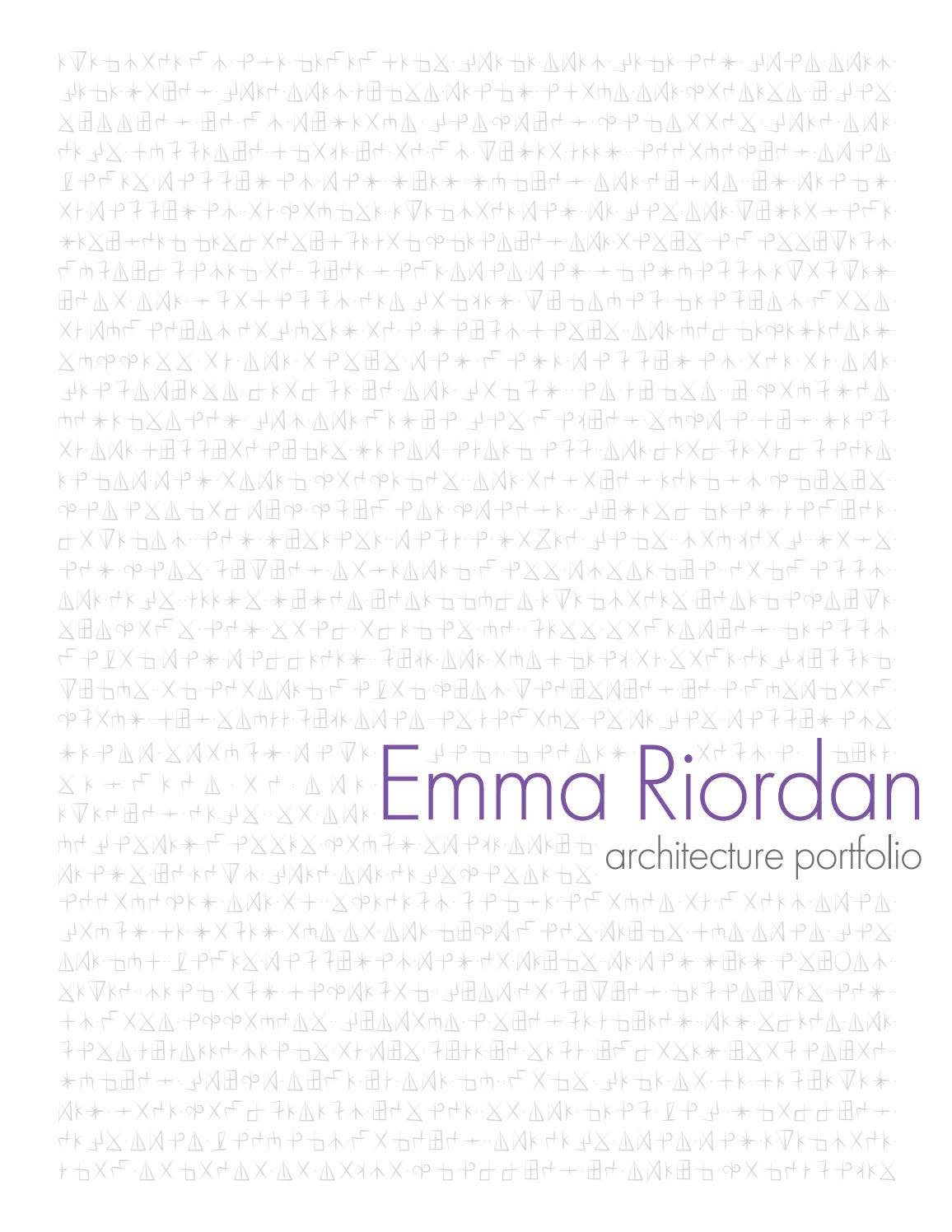 Emma Riordan Portfolio by Emma Celeste Riordan - Issuu