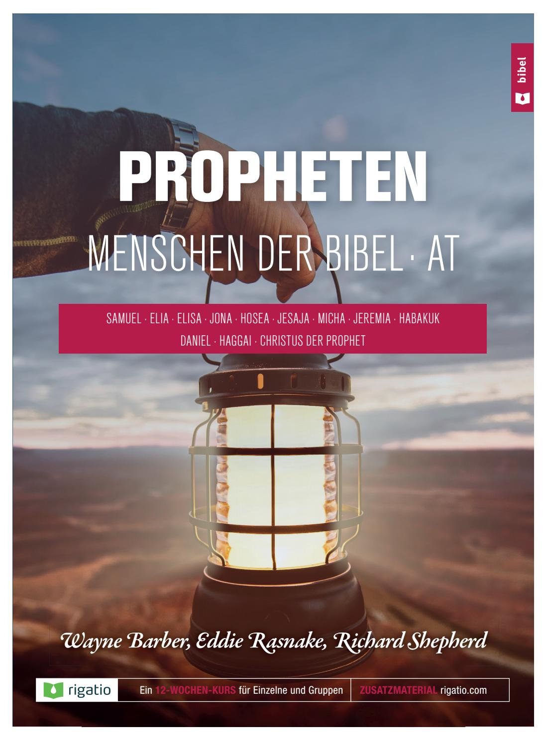 Propheten - Menschen der Bibel AT by rigatio Stiftung gGmbH - Issuu