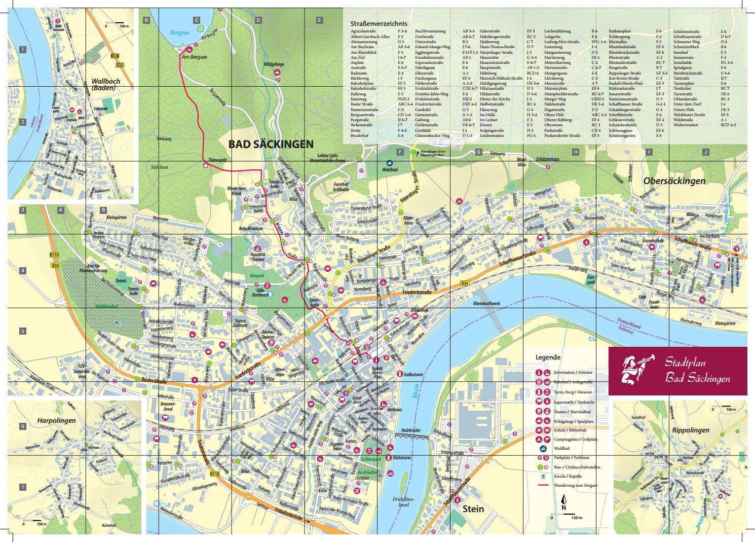 Stadtplan & Stadtrundgang by Tourismus- und Kulturamt Bad Säckingen - Issuu