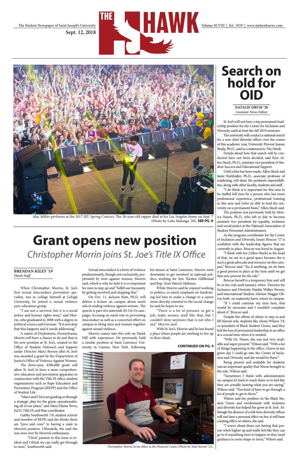 Sept 12, 2018 by The Hawk - Issuu