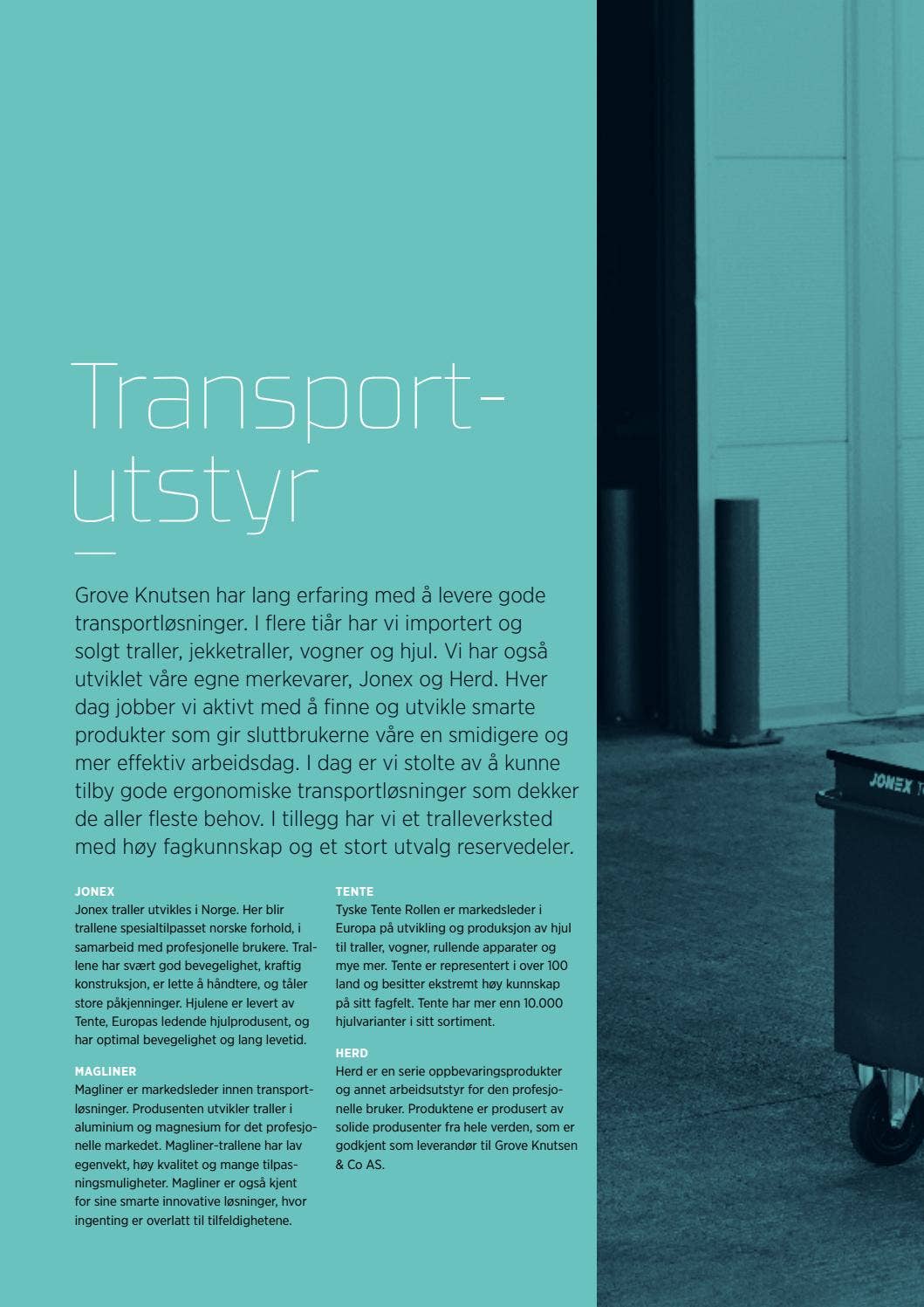 Grove Knutsen Produkthåndbok 2018 - Transportutstyr by Grove Knutsen ...