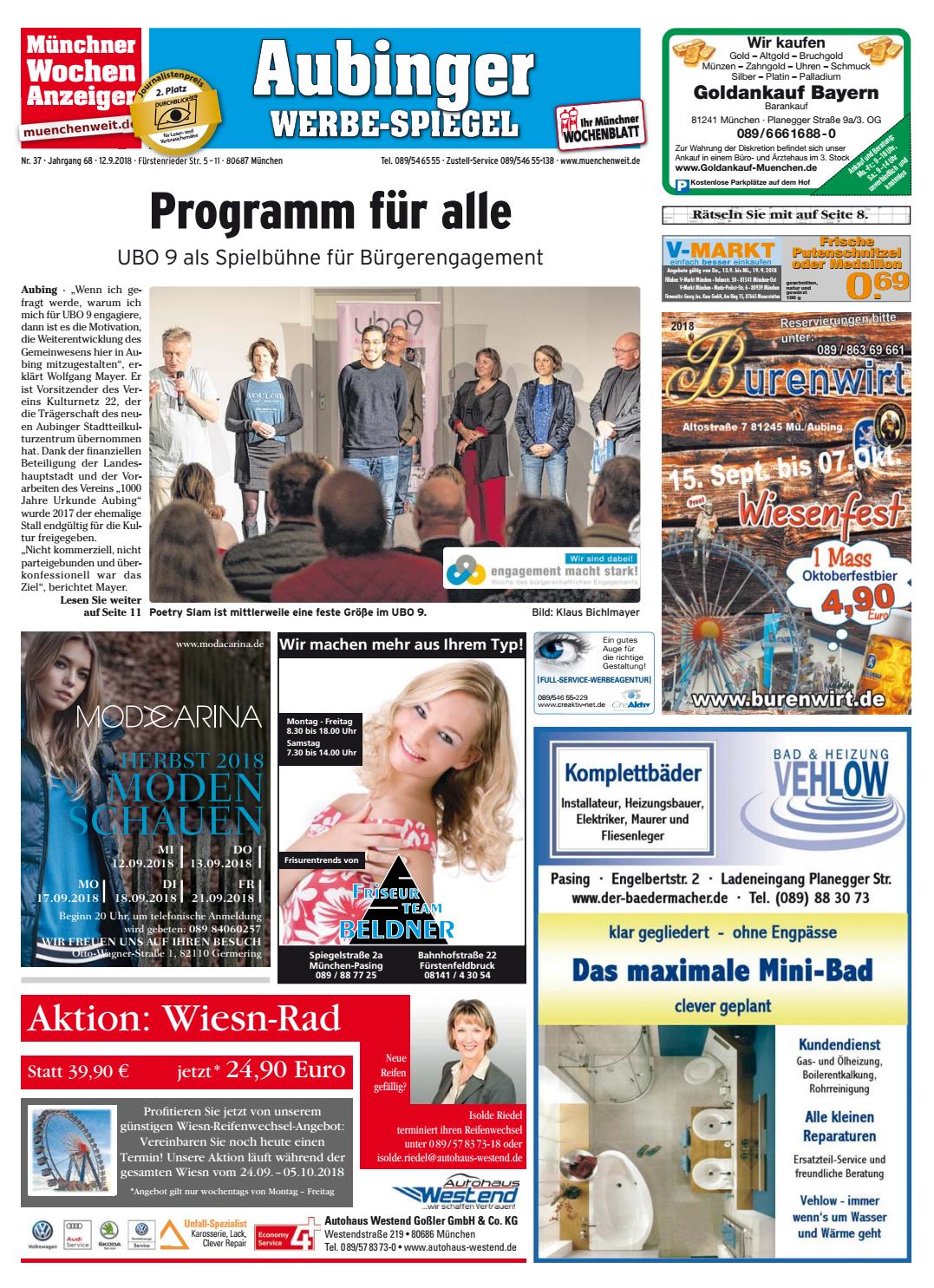 KW 37-2018 by Wochenanzeiger Medien GmbH - Issuu