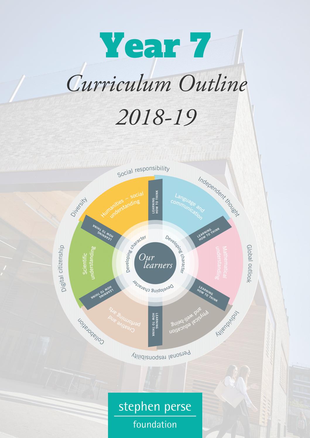 Year 7 Curriculum Outline 2018-19 by Stephen Perse Foundation - Issuu