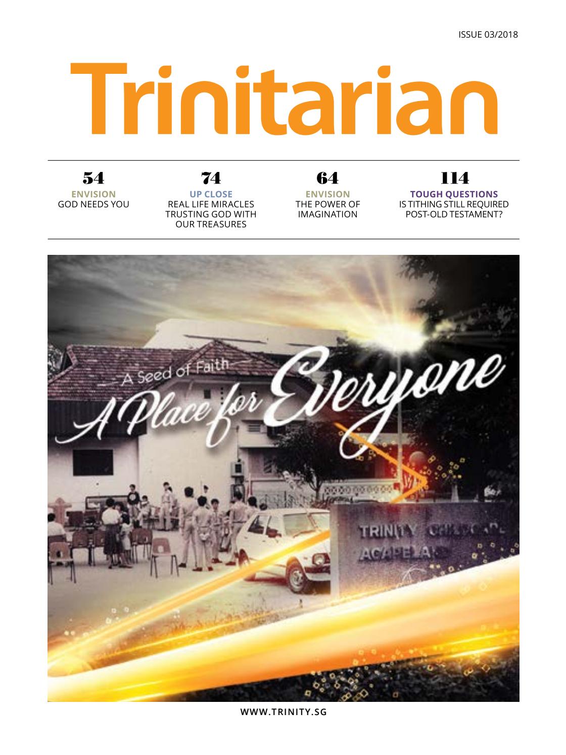 Trinitarian Magazine Issue 3/2018 by Trinity Christian Centre - Issuu