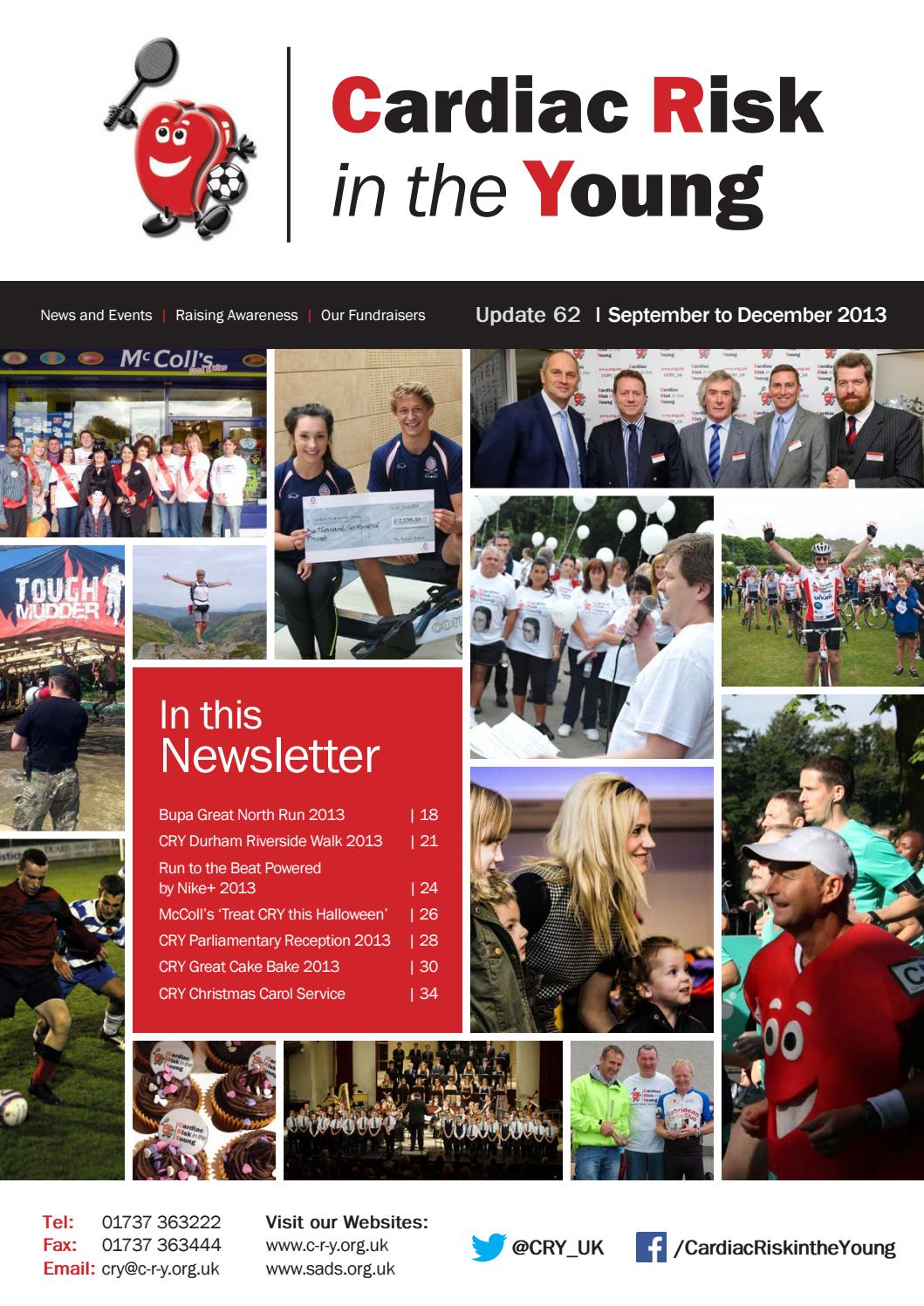 CRY Update Magazine Issue 62 by Cardiac Risk in the Young - Issuu