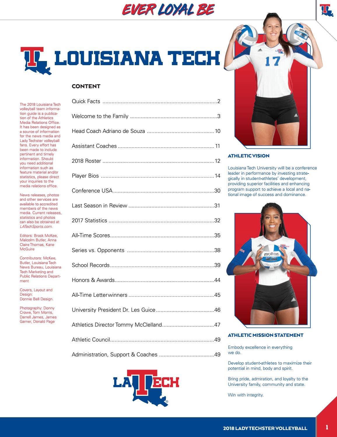 2018 Louisiana Tech Volleyball Media Guide by Louisiana Tech Athletics ...