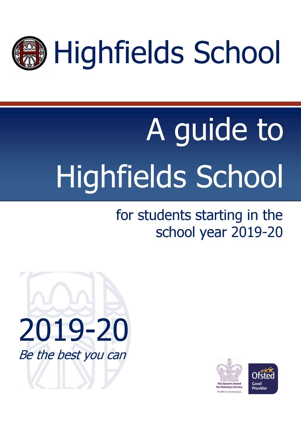 A Guide to Parents by Highfields School - Issuu