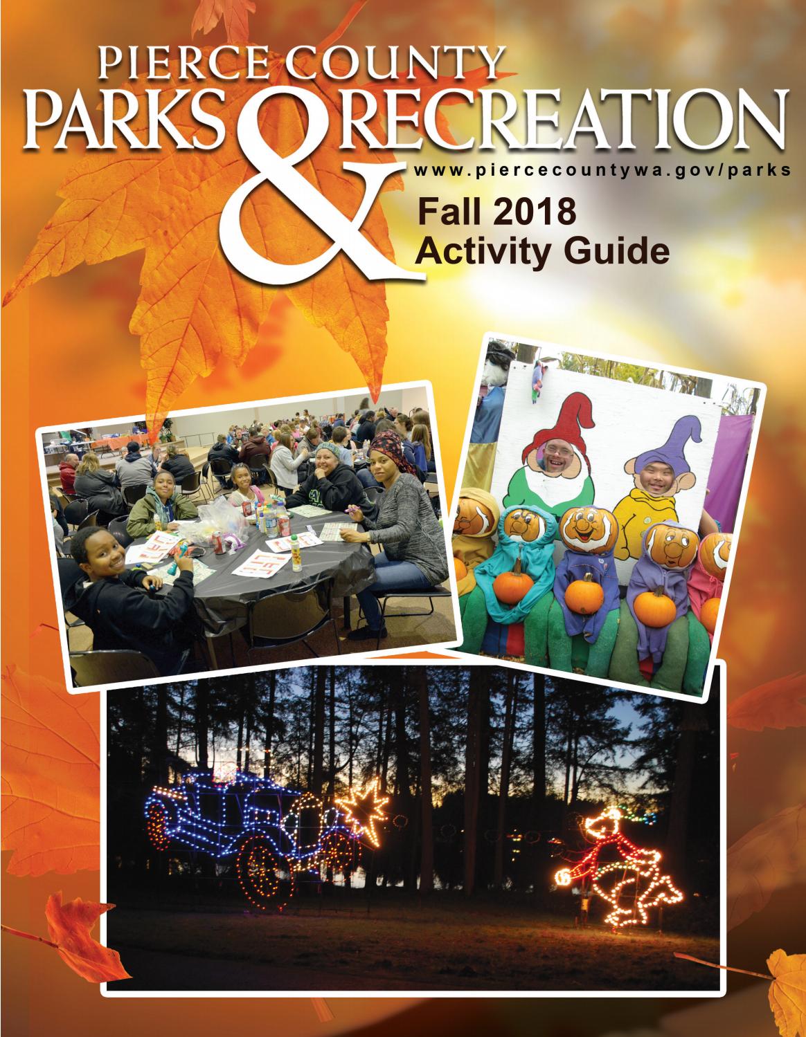 2018 Fall Activity Guide - Pierce County Parks & Recreation by Pierce ...