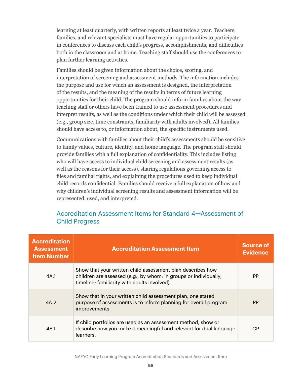 NAEYC Early Learning Program Accreditation Standards and Assessment ...