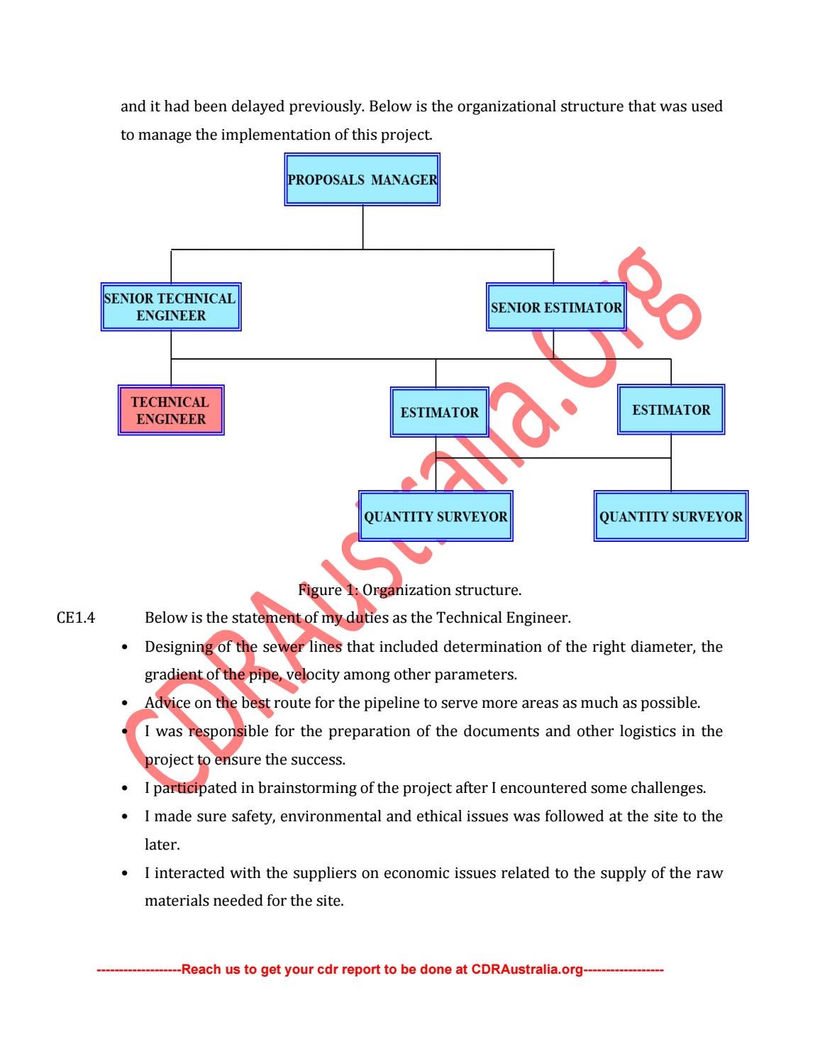 CDR Report Sample for Civil Engineer PDF by Andrew Robert - Issuu